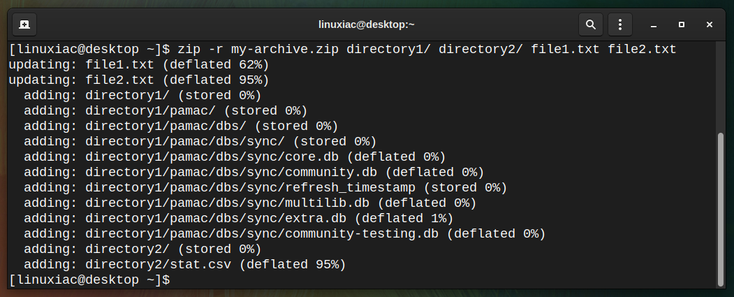 How To Zip Files And Directories On Linux with Examples 