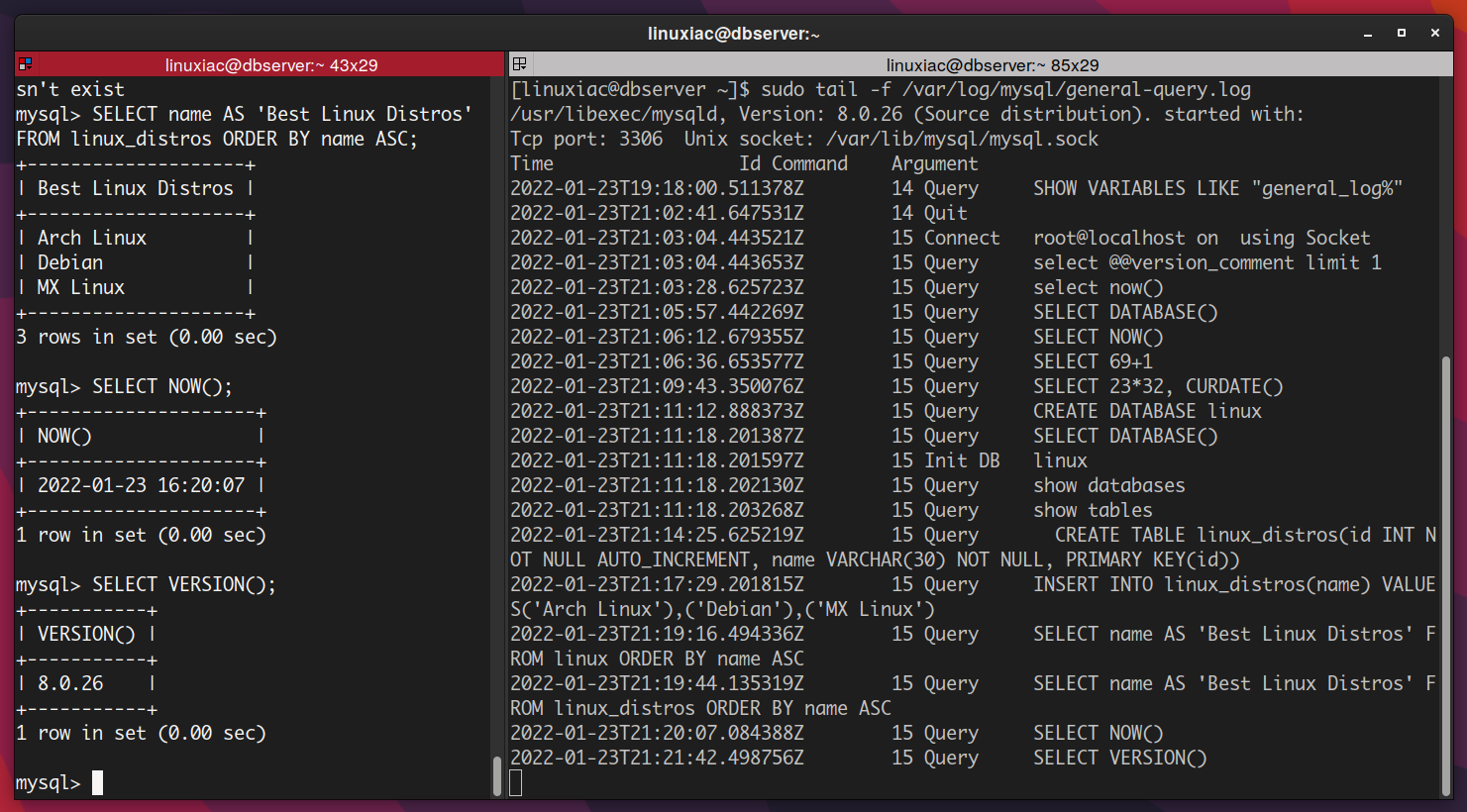 How To Enable MySQL MariaDB Query Logging