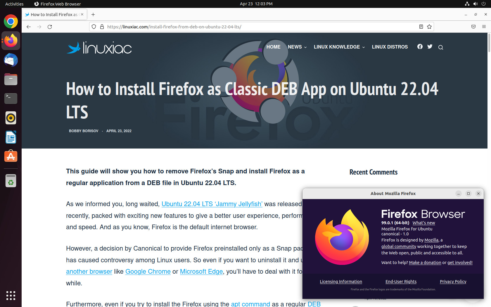 How To Install Firefox As Classic DEB App On Ubuntu 22 04 LTS